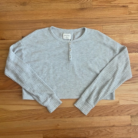 Gilly Hicks | Tops | Gilly Hicks Waffle Texture Long Sleeve | Poshmark